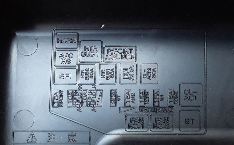 2001 Toyota Echo Fuse Box Diagram