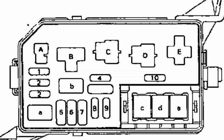 Toyota Tazz Interior Fuse Box Diagram